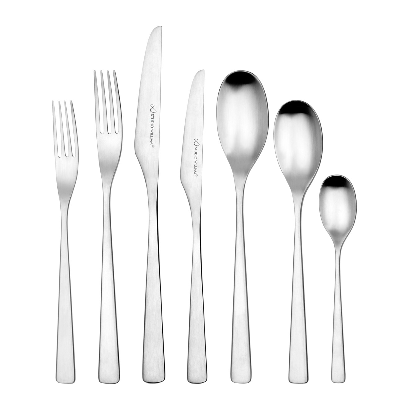 Tilia Satin 7 Piece Cutlery Set - Studio William