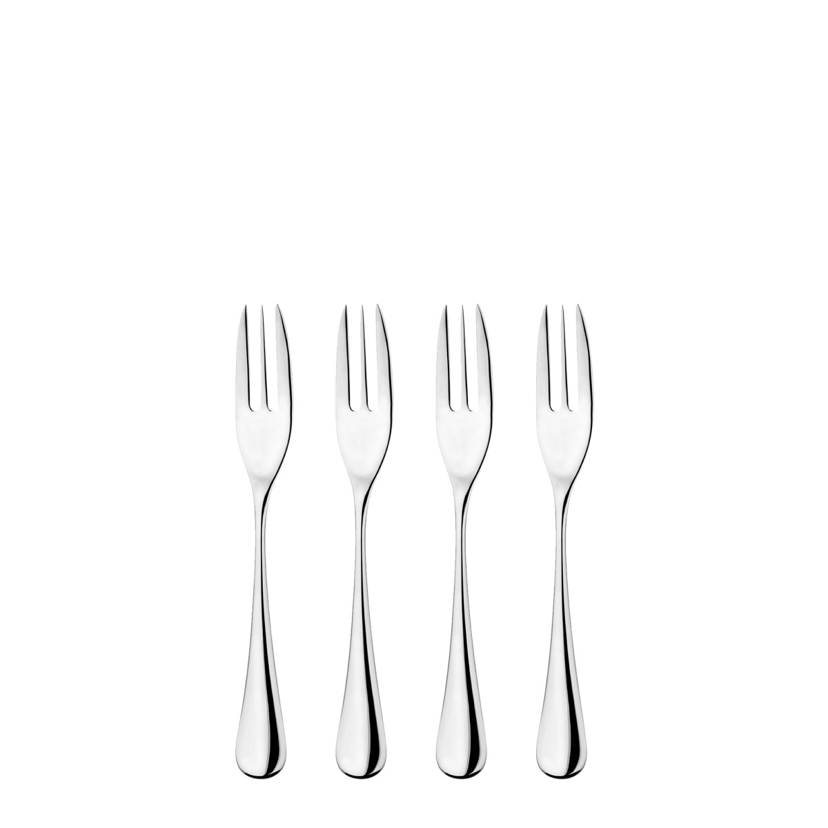 Royal Oak Mirror 4 Piece Pastry Fork Set - Studio William